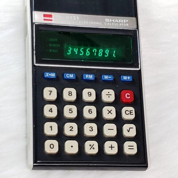 Vintage | Office | Vintage 97s Sharp El8131 Electric Calculator Made In ...